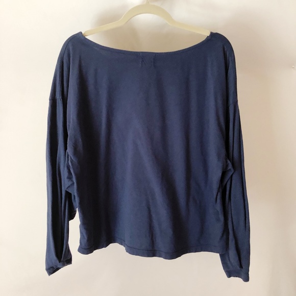 Anthropologie | Tops | Anthropologie Tla Longsleeve Blue Shirt Size M ...